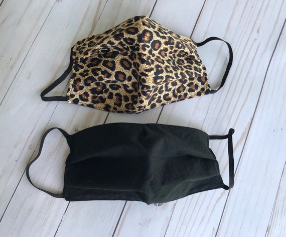 Animal Print Fabric Face Mask Washable Face Mask Cotton Face - Etsy