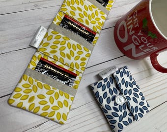 Tea Wallet, Tea Bag Pouch, Tea Bag Case, Tea Pouch, Tea Bag Holder - Etsy