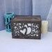 Elegant Wood and Acrylic Card Box With Heart Design for - Etsy