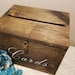 Locking Wood Card Box for Wedding, Graduation, Party, Shower, Reception ...