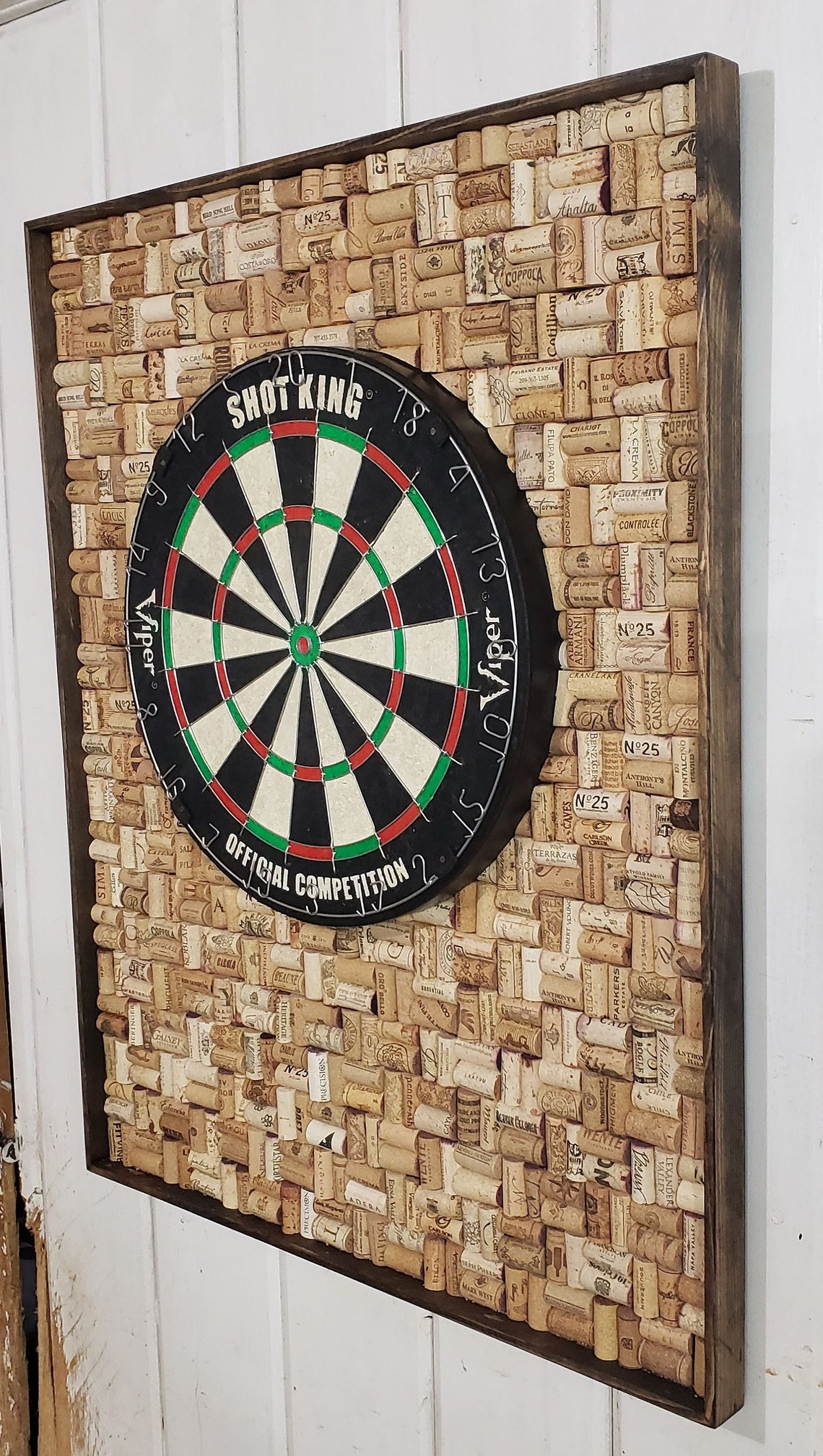 Wine Cork Dartboard Backer Cross Hatch Pattern - Etsy