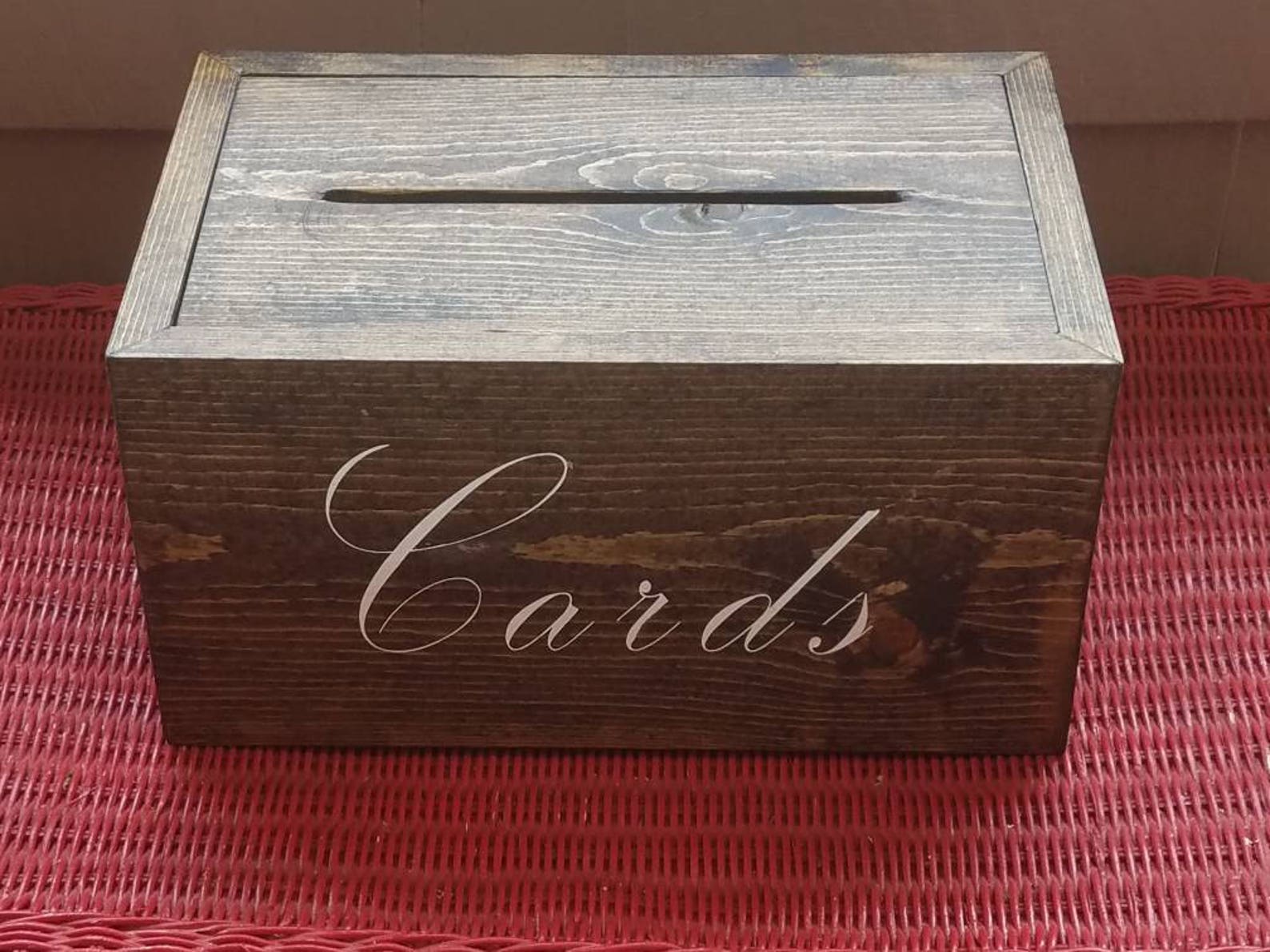 Wood Card Box With Cover for Wedding Graduation Party - Etsy