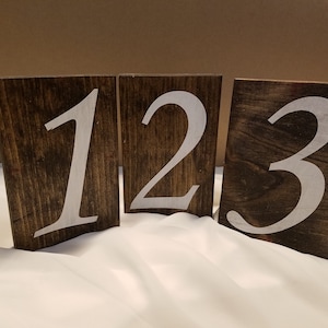 Wood Table Numbers, Rustic Table Numbers, Wedding, Party - Etsy