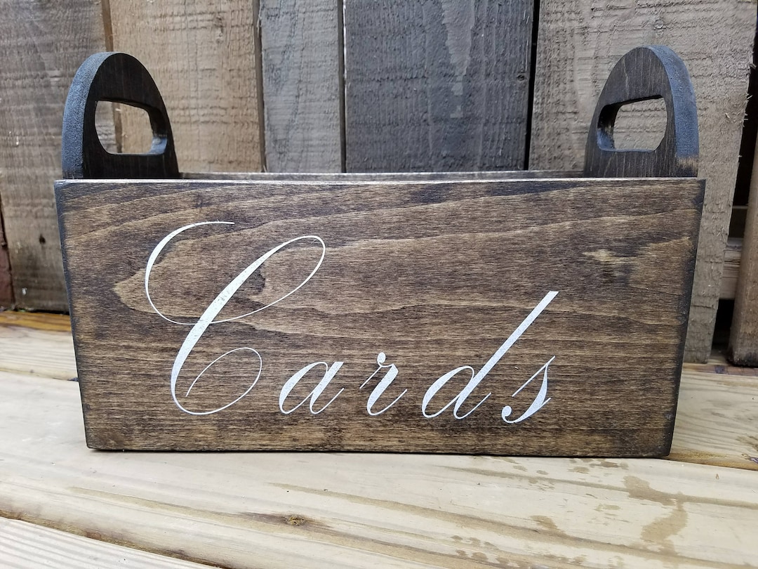 Rustic Wood Card Box Wedding Graduation Shower Party - Etsy