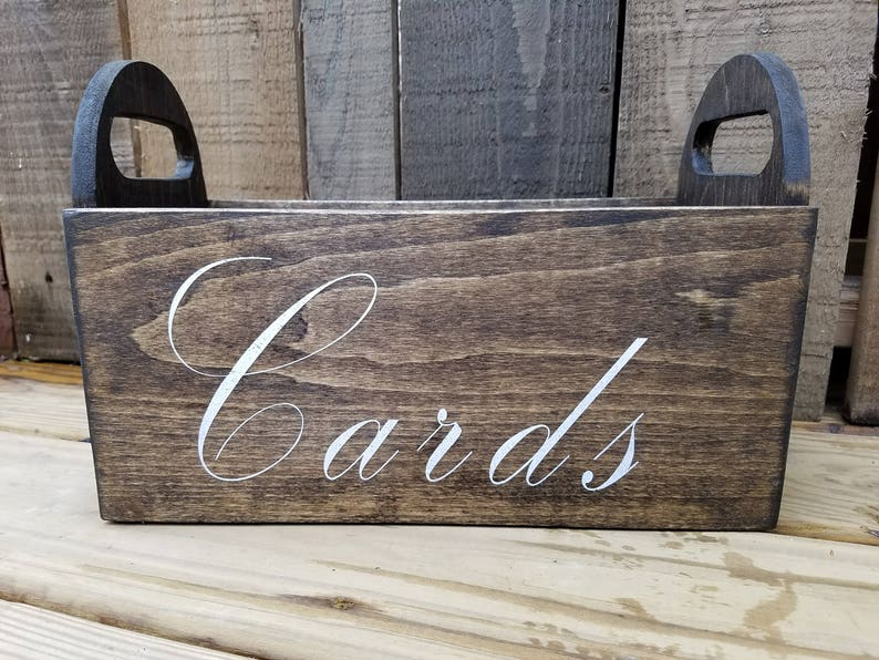 Rustic Wood Card Box Wedding Graduation Shower Party - Etsy