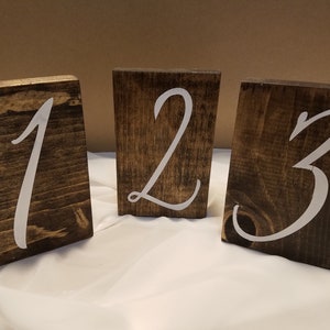 Wood Table Numbers, Rustic Table Numbers, Wedding, Party - Etsy