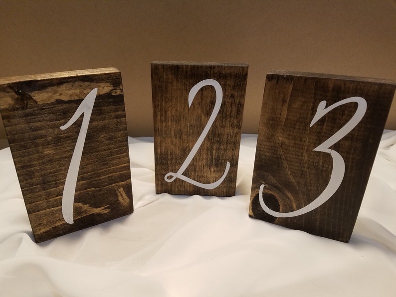 Wood Table Numbers, Rustic Table Numbers, Wedding, Party - Etsy