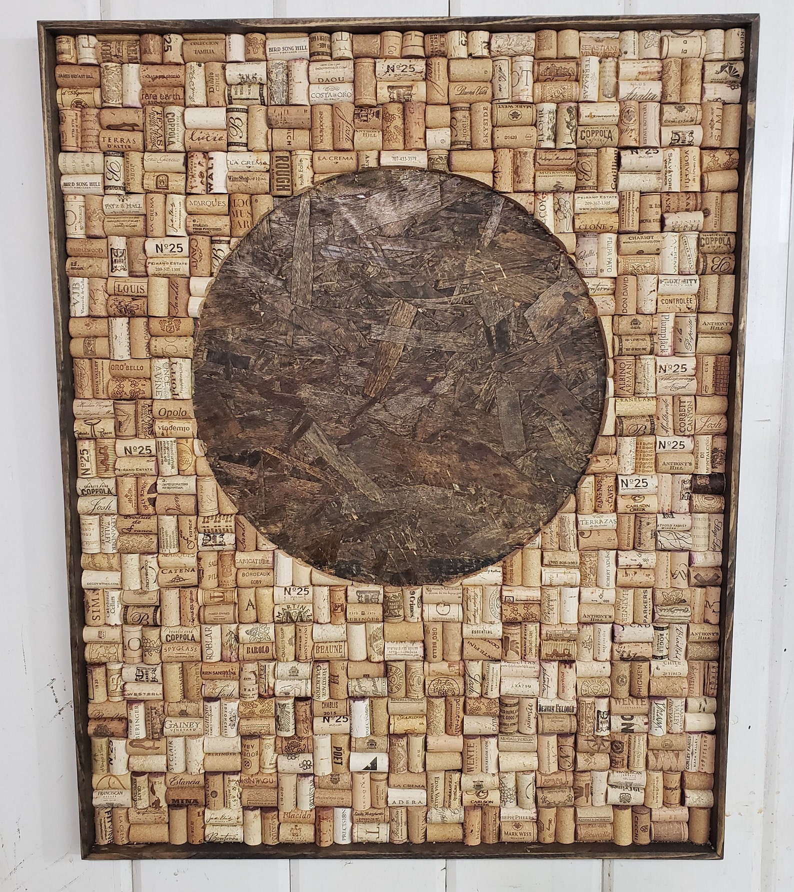 Wine Cork Dartboard Backer Cross Hatch Pattern - Etsy