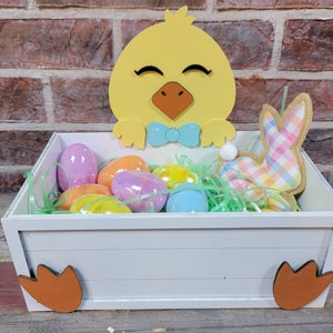 Easter Box Chick Svg Laser Cut File - Etsy