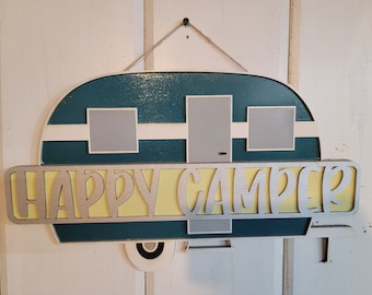 Personalized Camping Sign With Old Timer Camper Wall Décor Digital Art ...