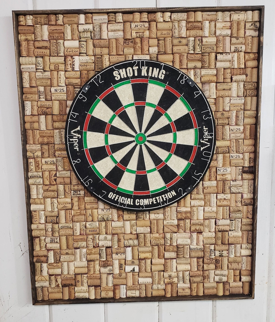 Wine Cork Dartboard Backer Cross Hatch Pattern - Etsy