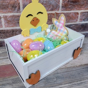 Easter Box Chick Svg Laser Cut File - Etsy