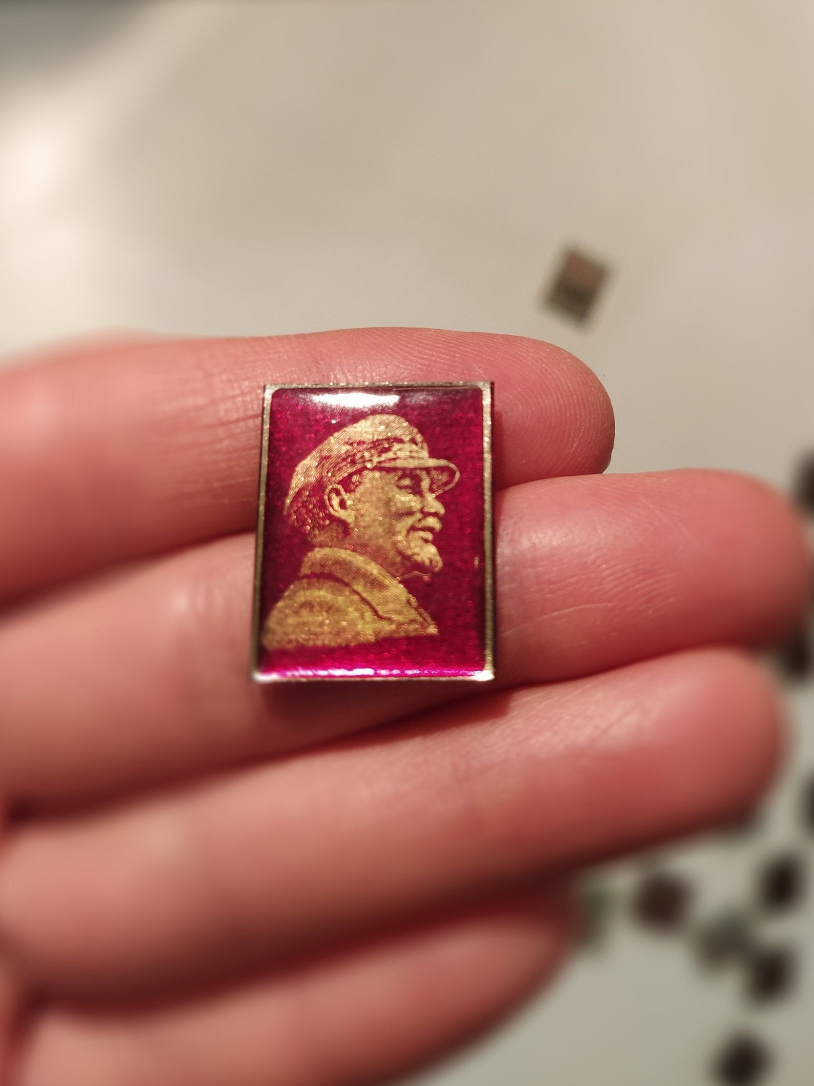Vintage soviet leader lenin pin communism red pin Vintage | Etsy