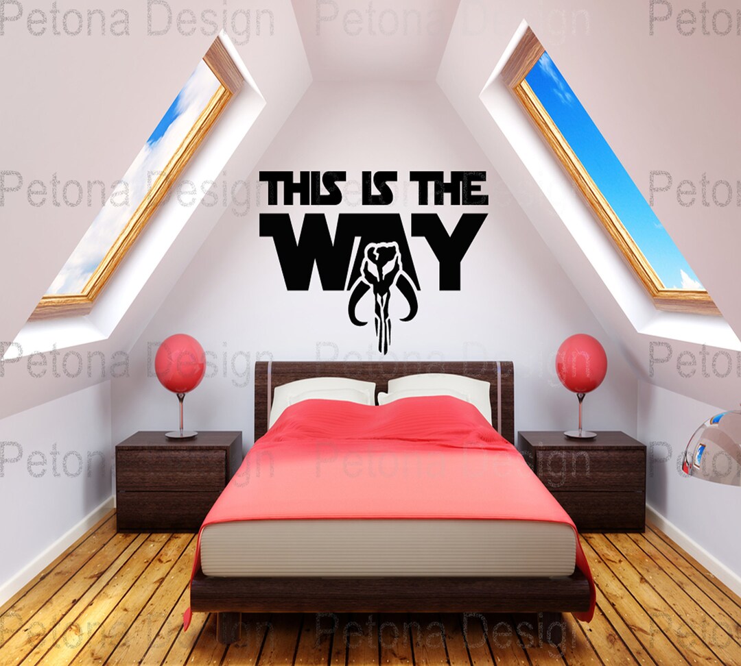 Mandalorian This is the Way Logo Wall Art Big Mural Sticker - Etsy