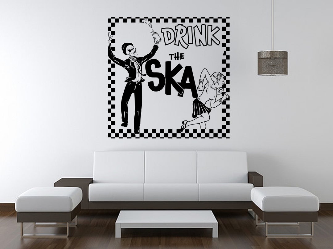 Arte de pared de vinilo Ska - Etsy España
