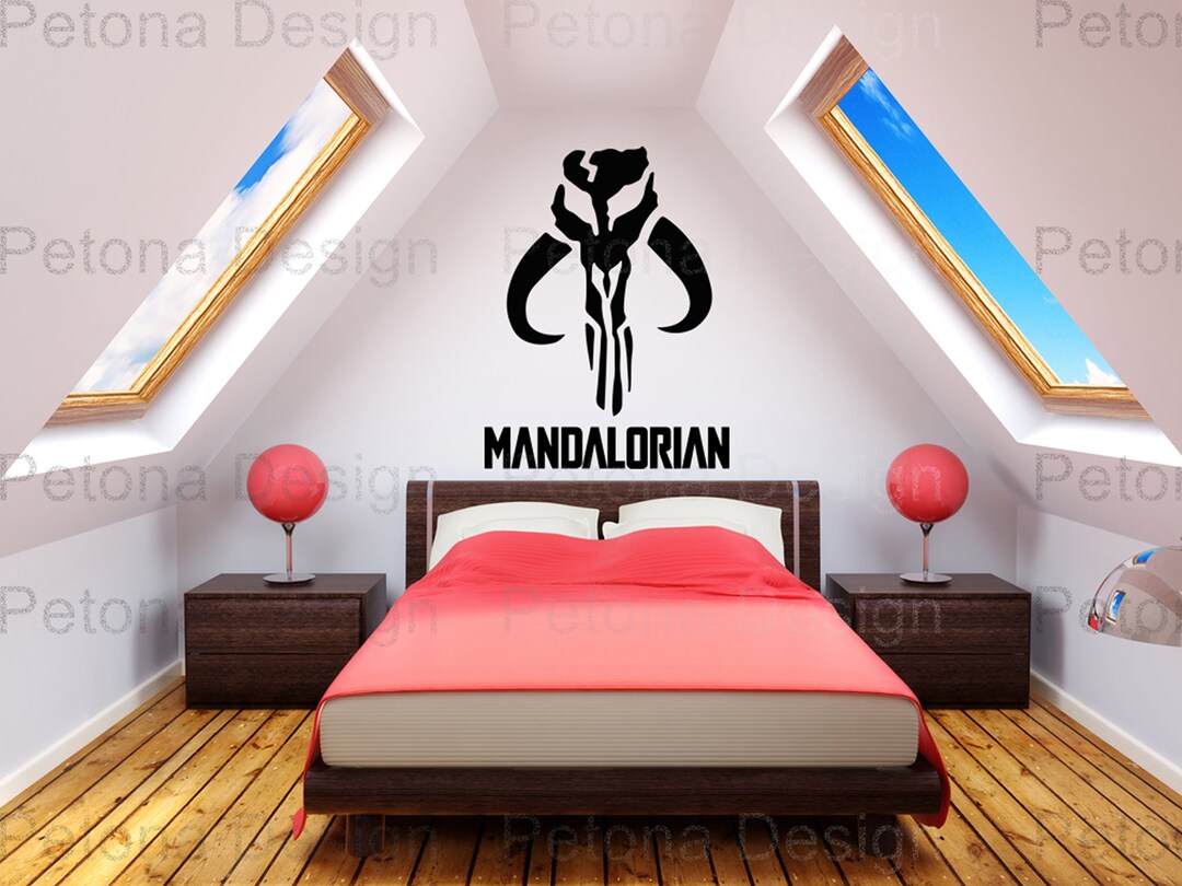 Mandalorian Mythosaur Room Wall Art Big Mural Sticker Decal - Etsy UK