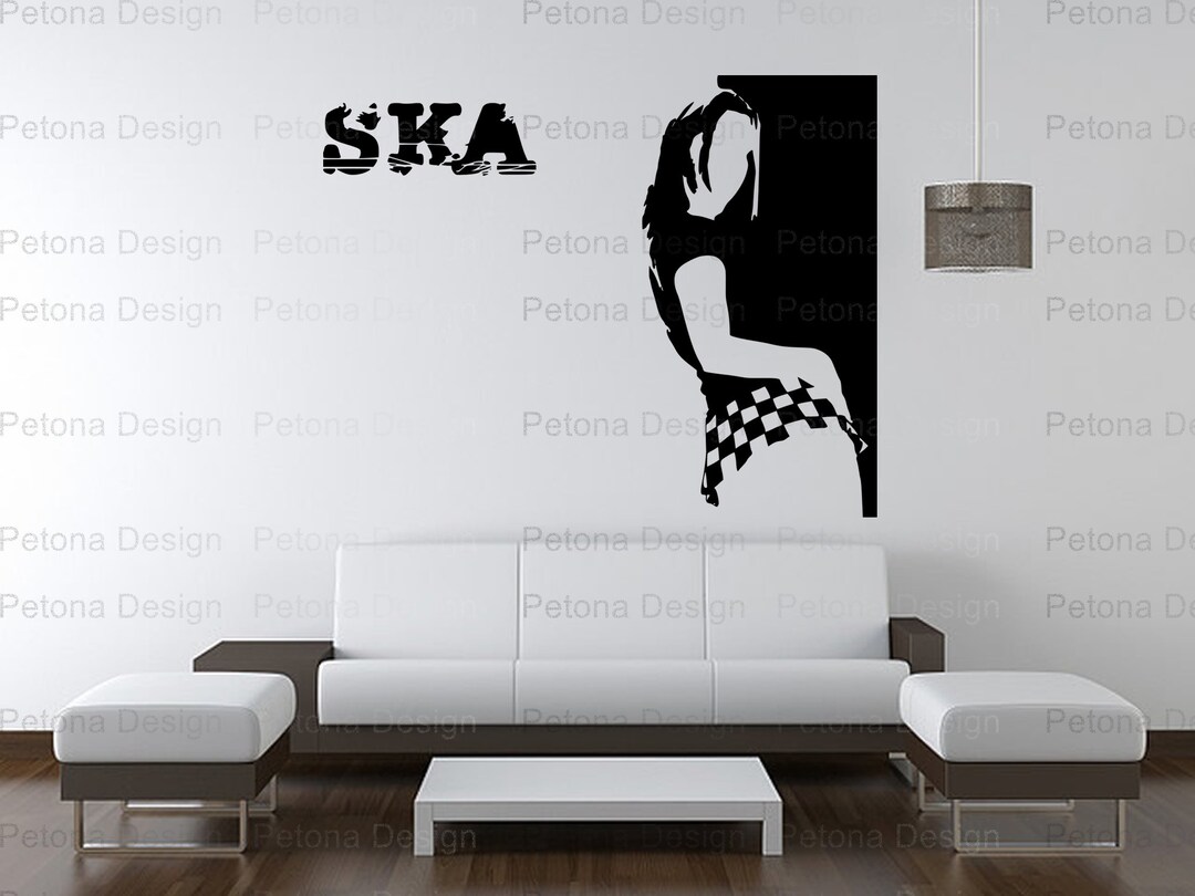 Ska Vinyl Wall Art Ska Girl - Etsy