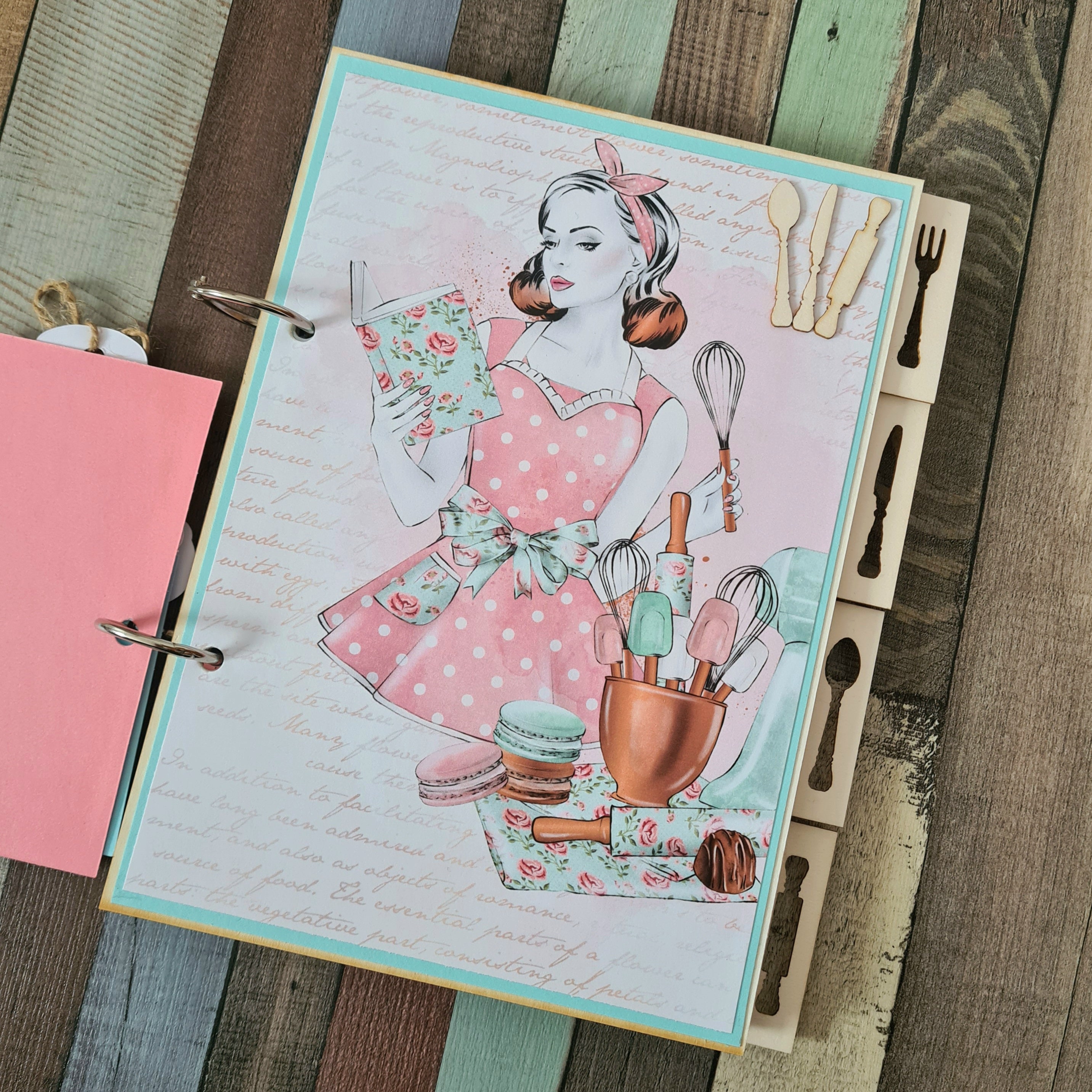 Personalized Recipe Book, Recipe Binder, Recipe Cards, Scrapbook Recipe ...