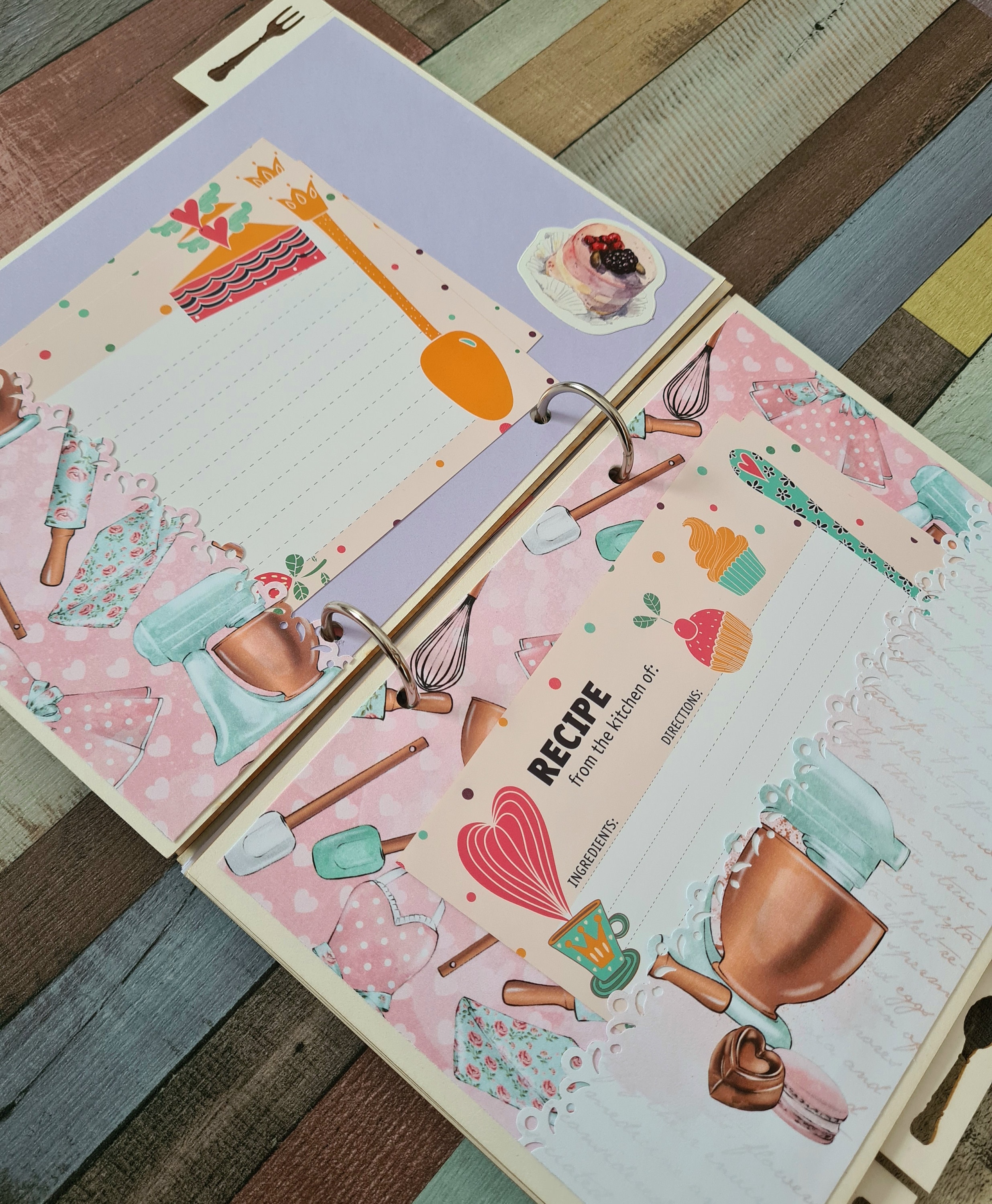 Personalized Recipe Book, Recipe Binder, Recipe Cards, Scrapbook Recipe ...