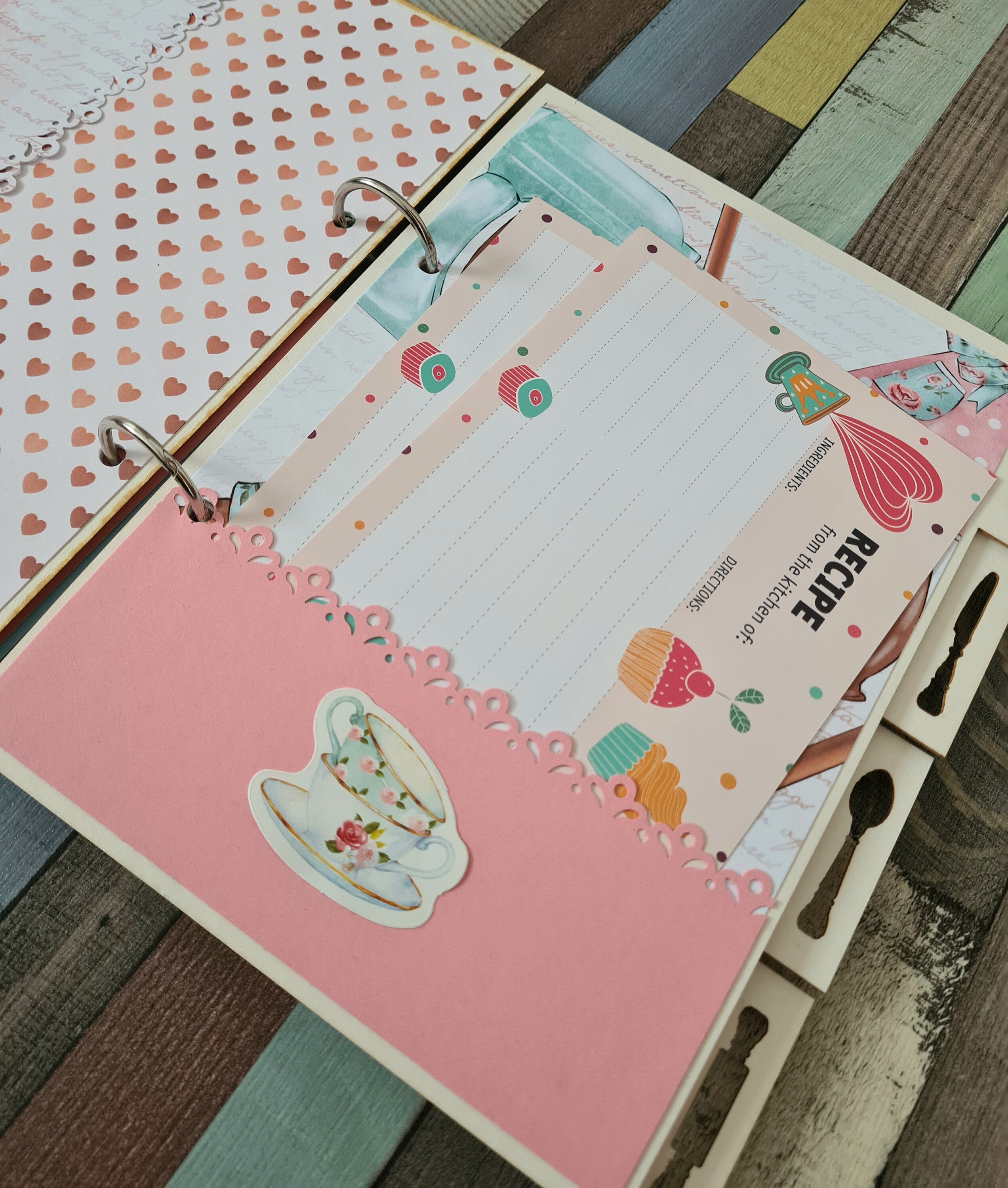 Personalized Recipe Book, Recipe Binder, Recipe Cards, Scrapbook Recipe ...