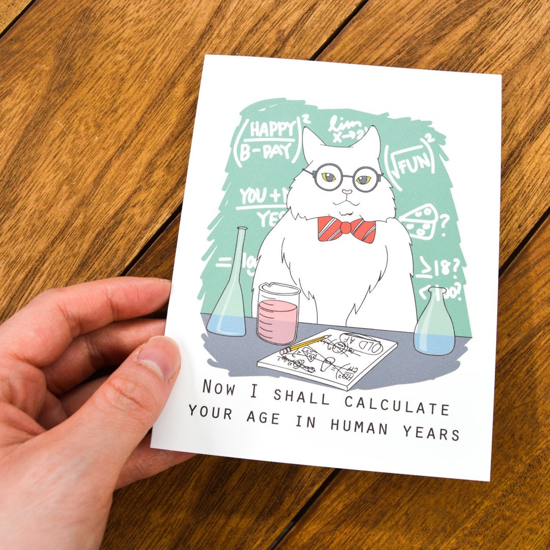 Chemistry Cat Meme Birthday Card - Meme Birthday Card, Chemistry Cat ...