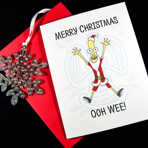 Merry Christmas Ooh Wee Card, Christmas Card Pop Culture, Cartoon Shows ...