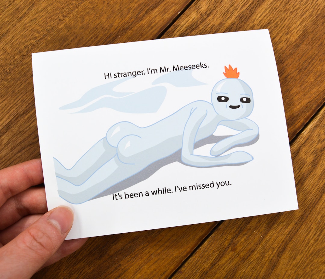Hi Stranger Meme Greeting Card - I Miss You, I Like Your Butt Card ...