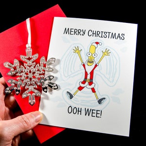 Merry Christmas Ooh Wee Card, Christmas Card Pop Culture, Cartoon Shows ...