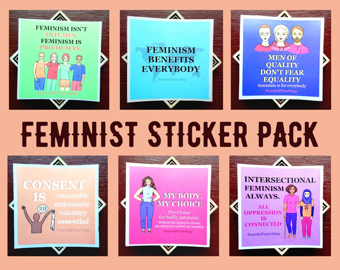 Feminist Sticker Pack / 6 Designs / Feminism / Human Rights | Etsy