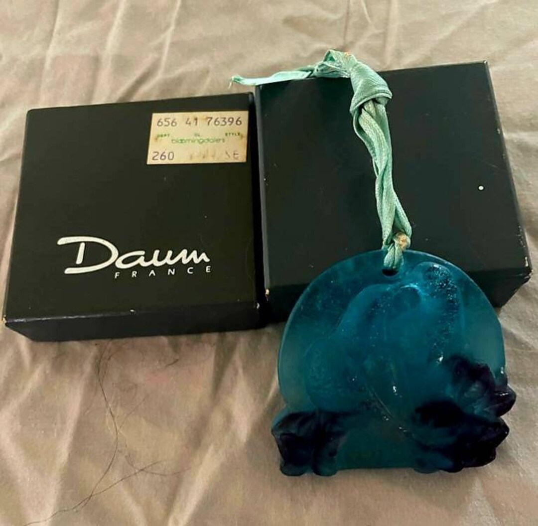 1991 Daum France Turtle Doves Ornement W/ Box & Ribbon - Etsy