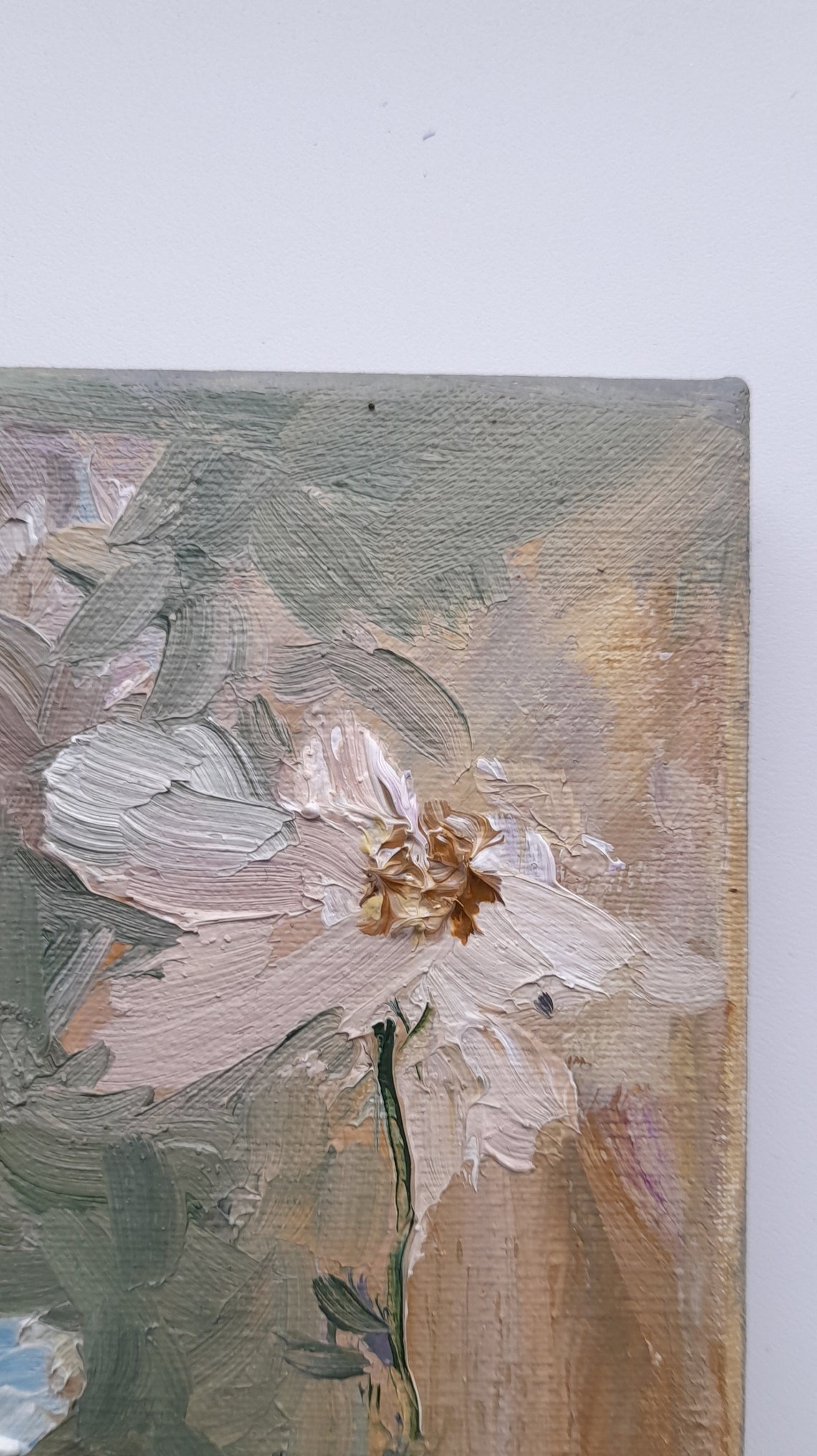 Original Oil Painting. Cosmos Flower. Flowers in Oil Paints. Mini ...