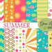 Summer Digital Papers Beach Backgrounds Summer Digital | Etsy