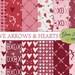 Valentine Digital Paper Pack, Love Printable Paper, Commercial Use ...