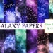 Galaxy Digital Paper Galaxy Digital Textures Starry Night - Etsy
