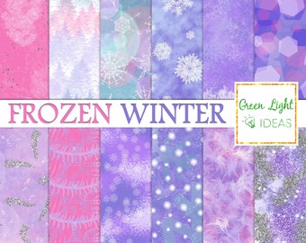 Frozen Digital Papers - Etsy