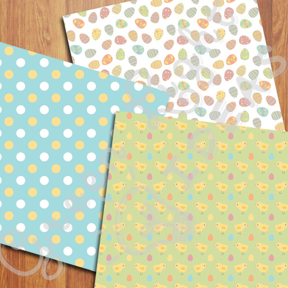 Easter Digital Paper, Easter Printable Papers, Easter Eggs Backgrounds ...
