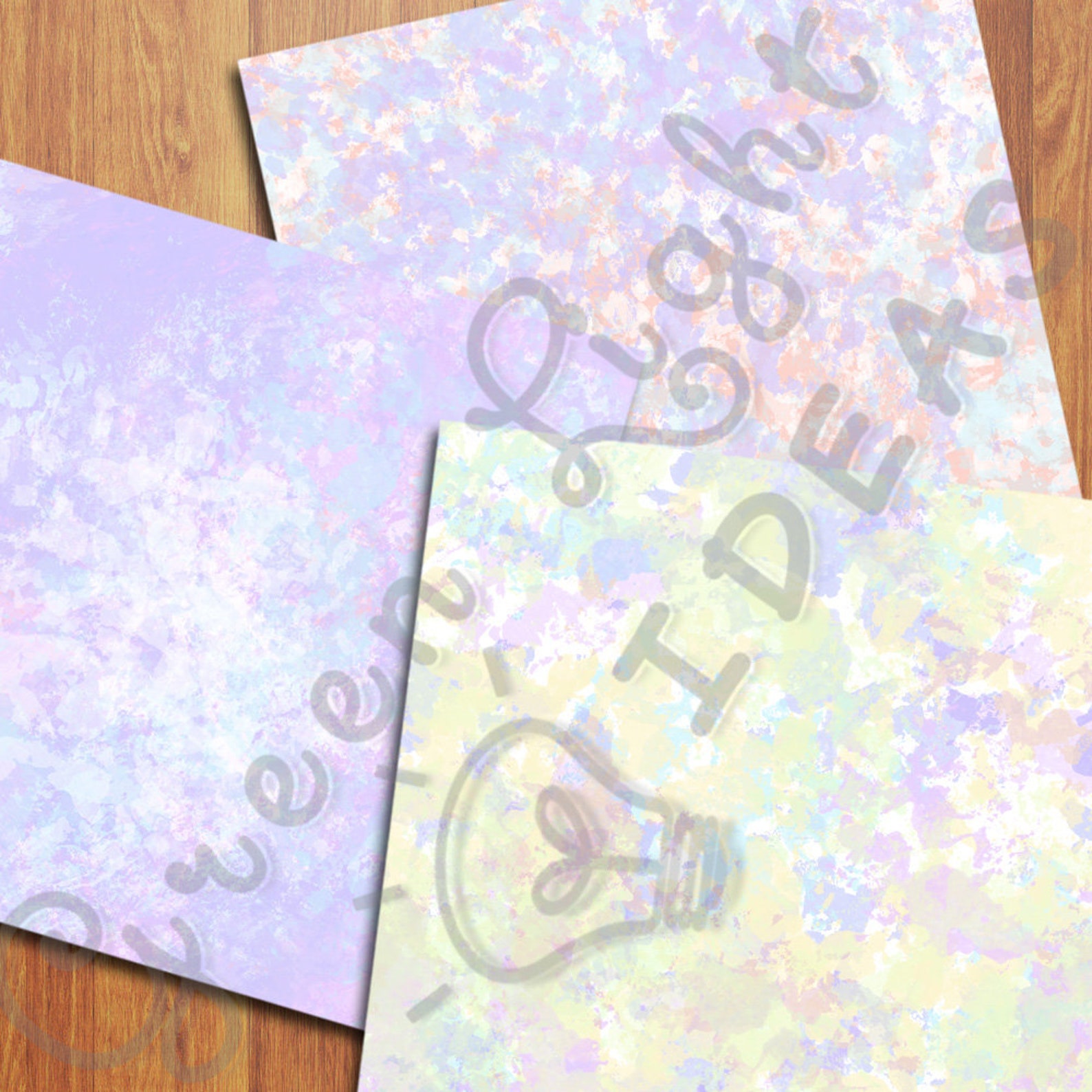 Watercolor Paint Digital Paper Pastel Printable Paper Pastel - Etsy