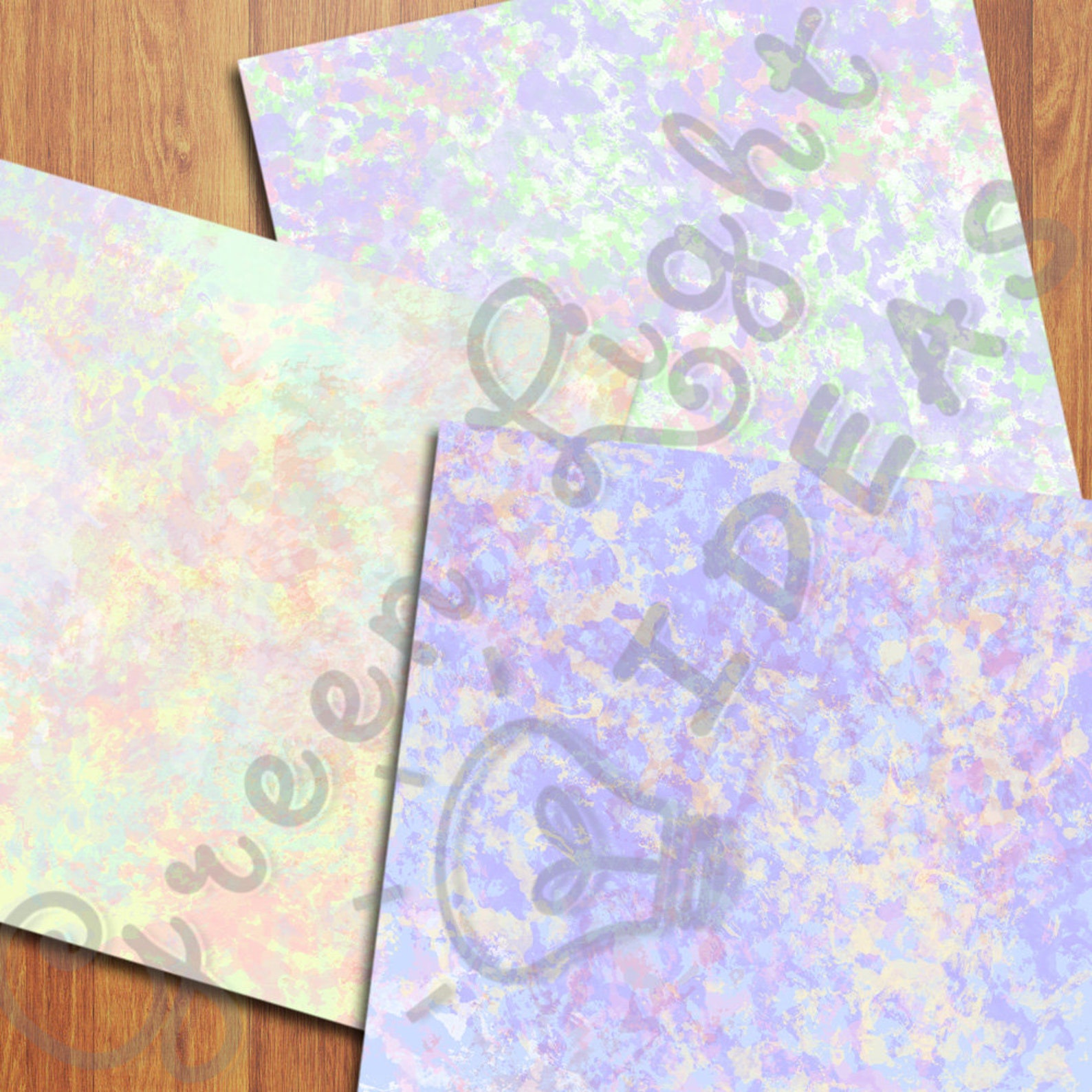 Watercolor Paint Digital Paper Pastel Printable Paper Pastel - Etsy