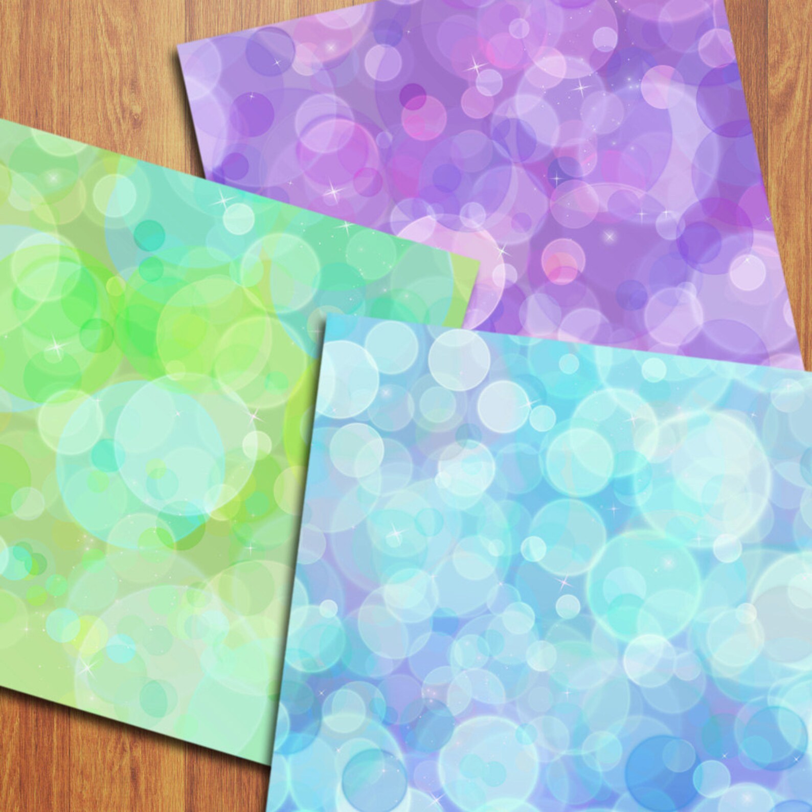 Bokeh Digital Paper, Party Printable Paper, Bokeh Backdrops, Commercial ...