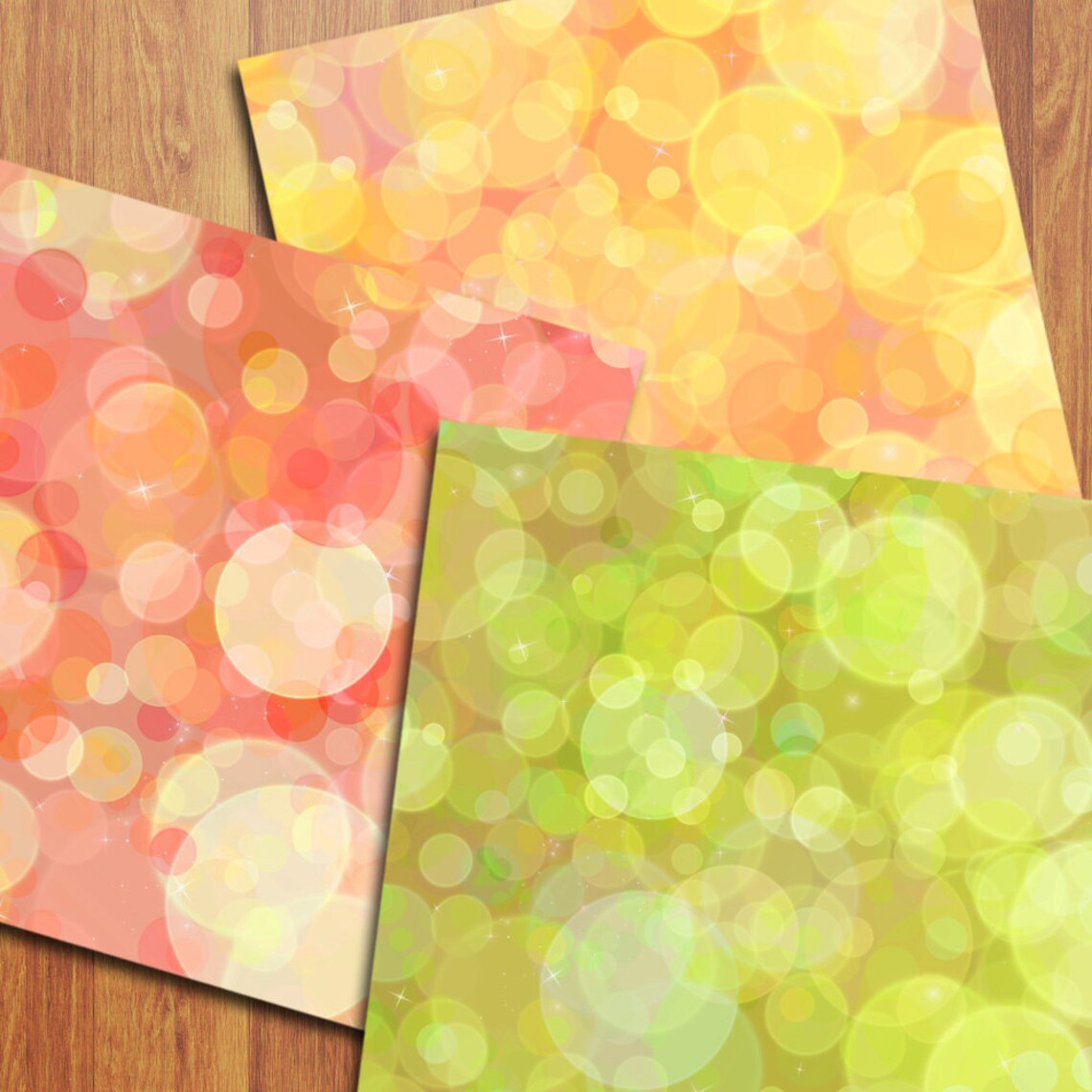 Bokeh Digital Paper, Party Printable Paper, Bokeh Backdrops, Commercial ...