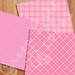 Pink Plaid Digital Papers, Plaid Printable Papers, Commercial Use ...