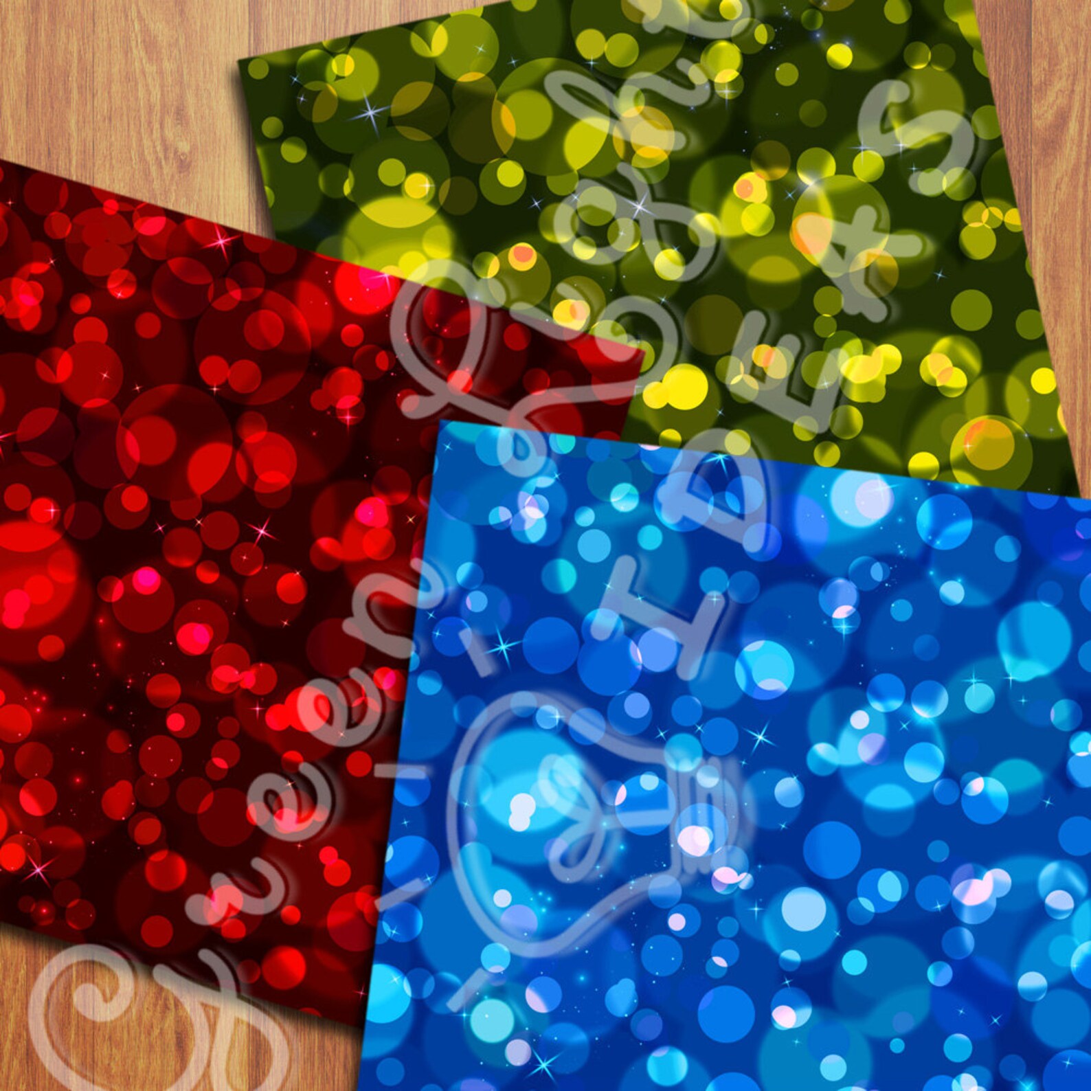 Dark Bokeh Digital Paper, Bokeh Patterns Printable, Bokeh Backdrops ...