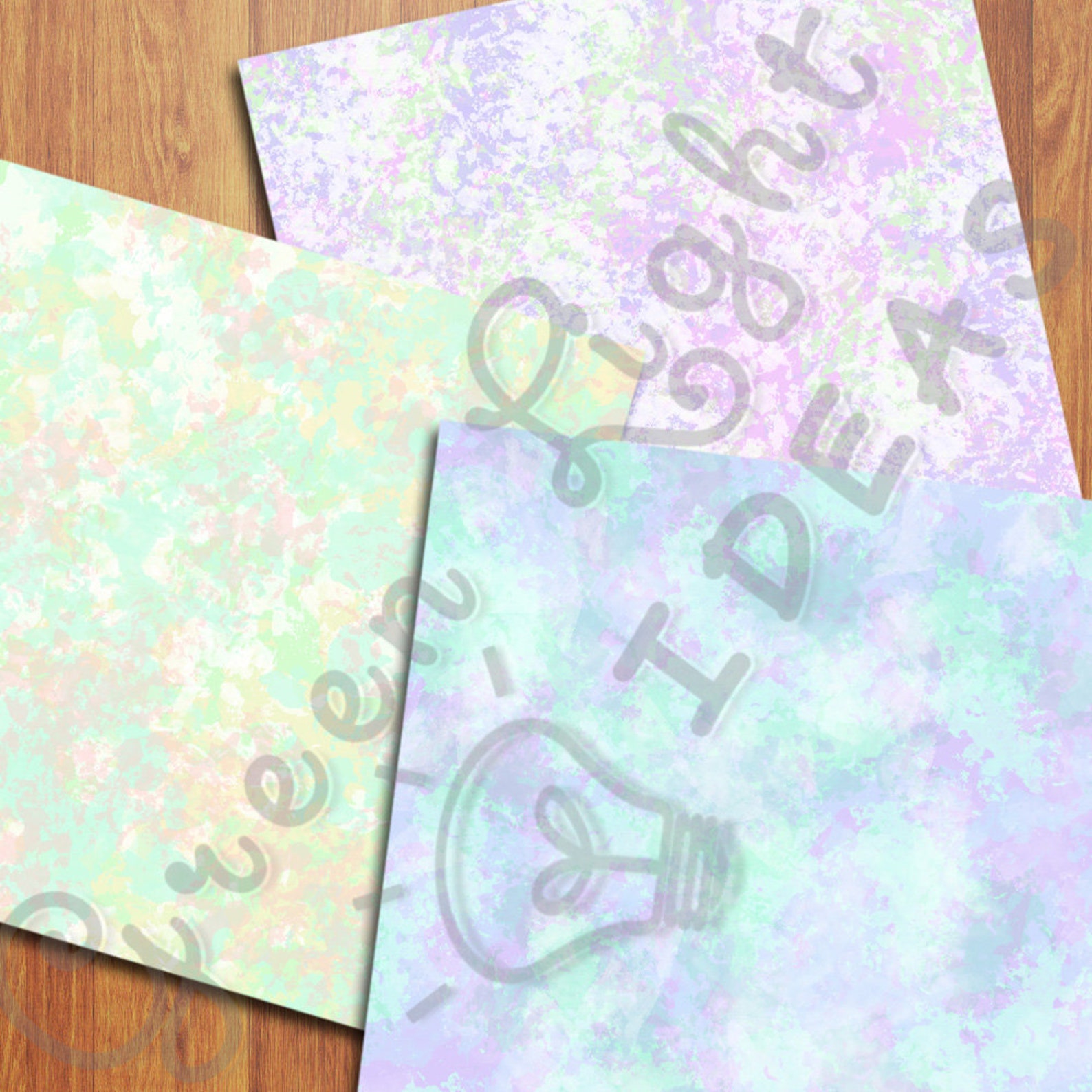 Watercolor Paint Digital Paper Pastel Printable Paper Pastel - Etsy