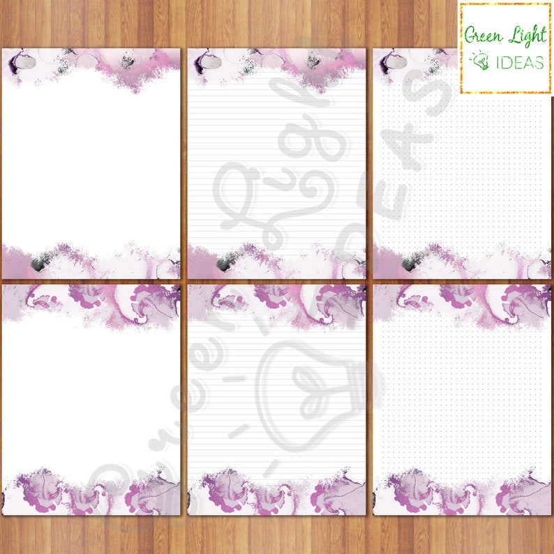 Purple Marble Printable Stationery Paper, Printable Writing Paper ...
