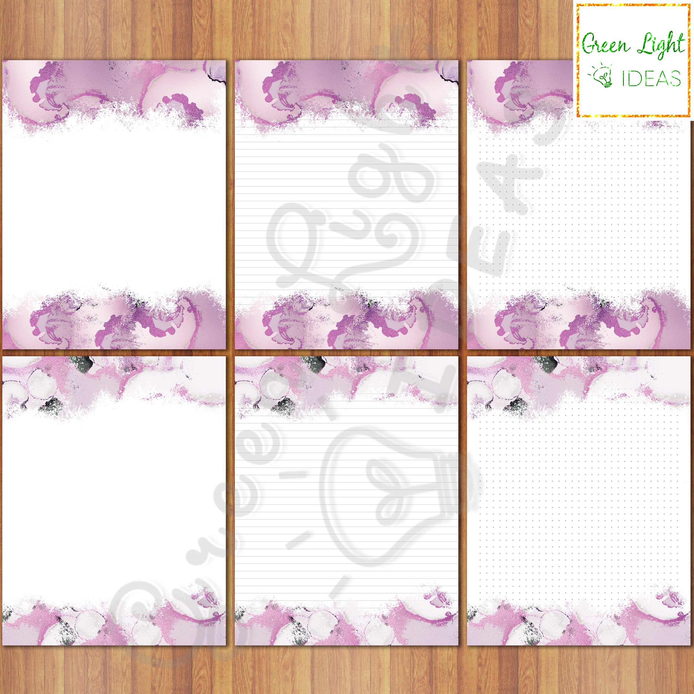 Purple Marble Printable Stationery Paper, Printable Writing Paper ...