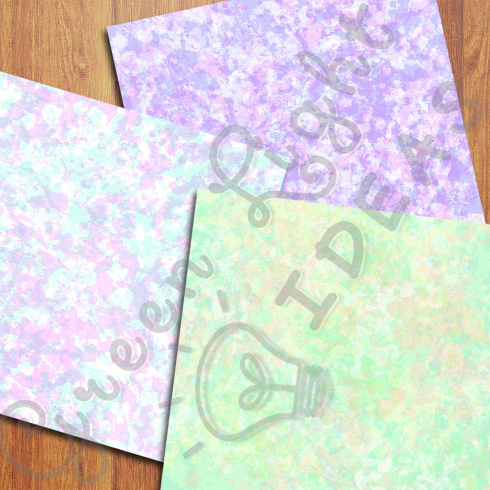Watercolor Paint Digital Paper Pastel Printable Paper Pastel - Etsy
