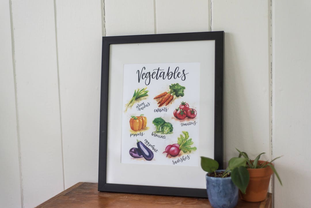 Vegetable Print - Etsy
