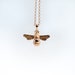 Personalised Rose Gold Bumble Bee Necklace - Etsy