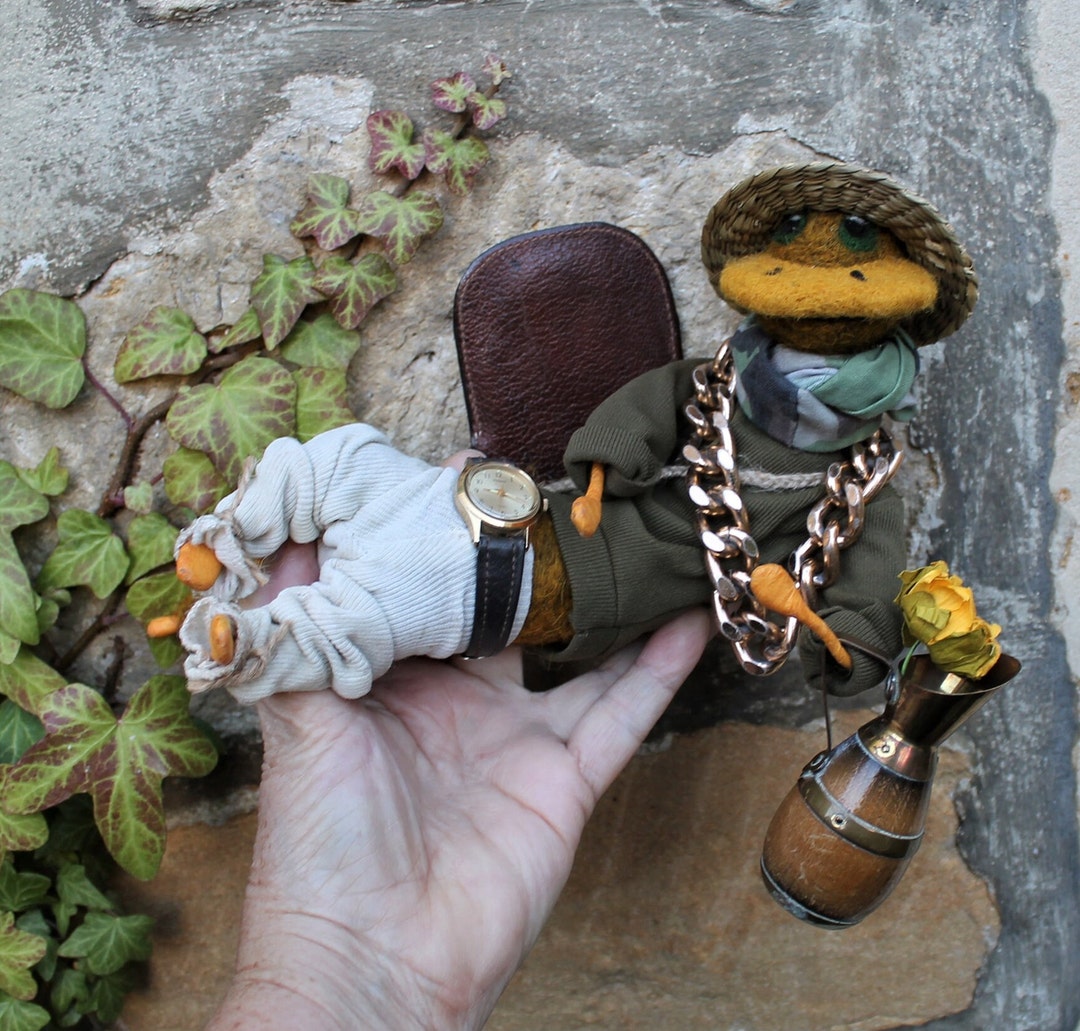 XMAS GIFT Duck/needle Felt Duck Doll/woodlands/farmyard Animals/duck ...