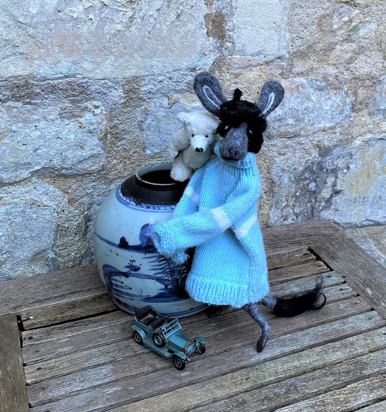Goofy NEEDLEFELT DONKEY DOLL and Toys/wool Felt Donkey/donkey - Etsy